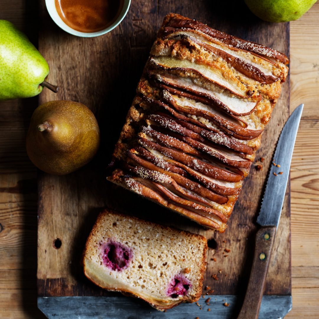 Pear, raspberry and coconut bread | Australian Pears